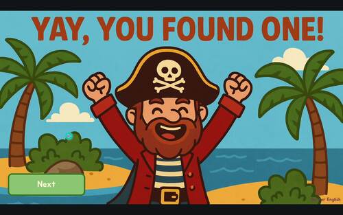 Prepositions Game| Where's the Treasure? Interactive| Canva Slides ...