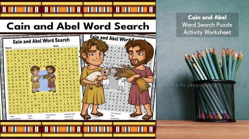 Cain and Abel Word Search Bible Puzzle & Word Path WordSearch Printable ...