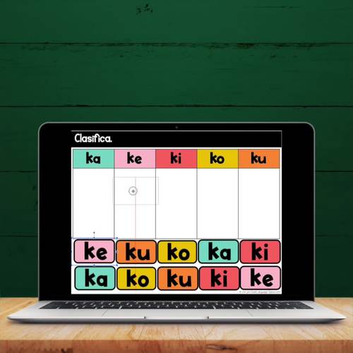 Letra K Digital Actividades Google Slides™ y Seesa™ Letter K in Spanish ...