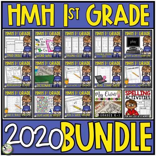 HMH Into Reading 1st Grade Spelling, Sight Word and Vocabulary All-Year ...