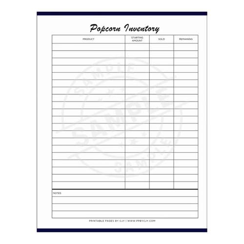 Scout Popcorn Fundraiser Planner - Sales Log & Order Tracker Bundle