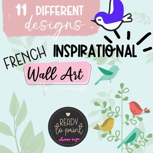 Teacher Wall Art, Classroom Décor, French Quote, Inspirational Quote