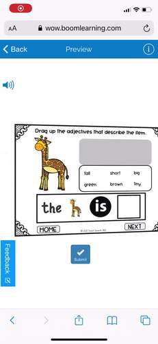 Choose the Adjectives Boom Cards™ for Speech Therapy by Teach Speech 365