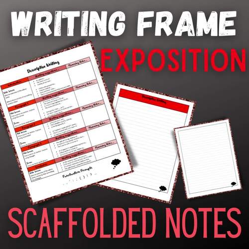 Writing Frame | Scaffolded Descriptive Writing | Graphic Organizer