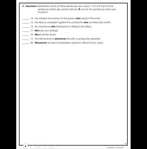 Who vs Whom BUNDLE by Summer Sweetness | TPT