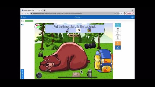In: Core Word Activity & Following Directions. Don't Wake the Bear!