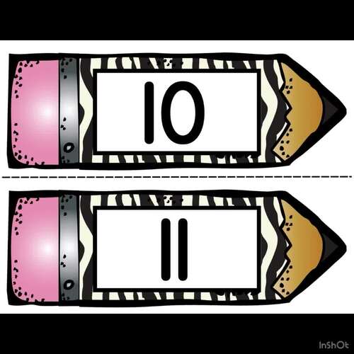 Counting by Ones and Tens Pocket Chart Cards — Kindergarten K.CC.1