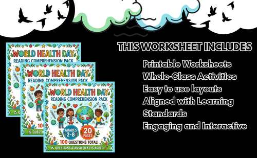 From Food to Fitness! World Health Day Reading Passages + Q&A (Grades 2–8)
