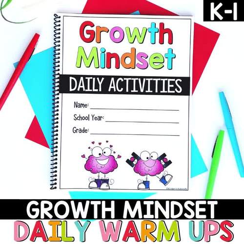 Growth Mindset Bell Ringer Journal Morning Work Daily Warm Up: SEL ...