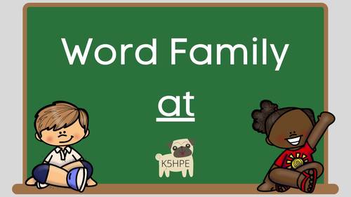 Word Family At, Video and Slides, Phonics, Phonograms, Reading | TpT