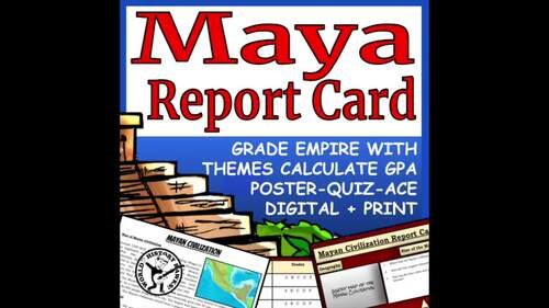 Mesoamerica - Ancient Maya Aztec Inca Report Card Unit - Reading ...