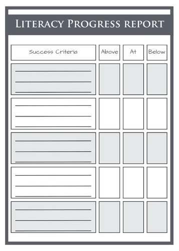 Editable Canva Template | Student Success Criteria Progress Booklet