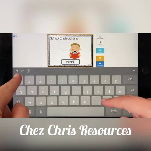 School Instructions Vocabulary with Boom Cards™ : Look and Write - Deck 3