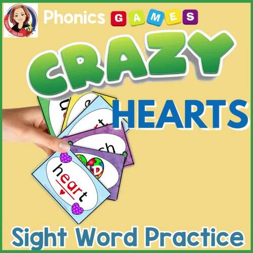 Editable Sight Word Practice Game With Heart Word Practice Flashcards