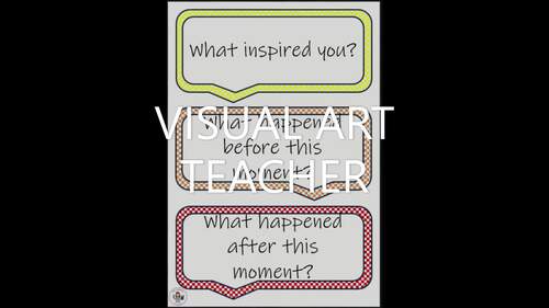 Artwork Response Prompts RAINBOW by Miss Laird's Art Room | TPT