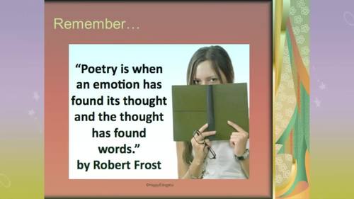 Poetry Analysis and Comprehension: How to Read a Poem PowerPoint