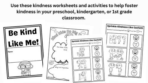 Kindness Worksheets, Activities, Certificate, Preschool, Kindergarten ...