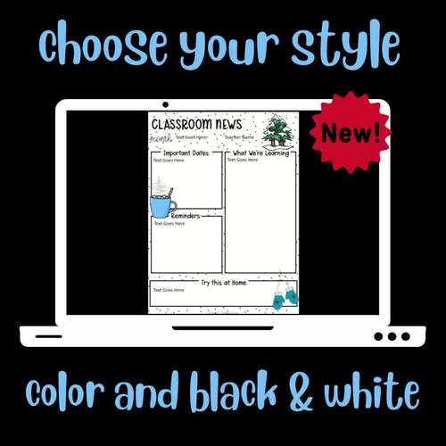 Editable Monthly Weekly Newsletter Meet the Teacher English Spanish 500 ...