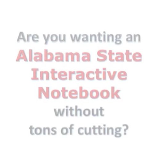 Alabama State Interactive Guided Research Project Notebook | TPT