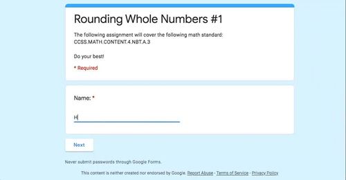 Rounding Whole Numbers Google Classroom™ Digital Quiz Set by Home Run ...