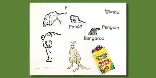 Zoo Animals Coloring Pages by More Than Just Reading | TPT