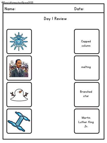 January Winter Unit | Autism-Friendly Verbs, Science, Social Studies & Math