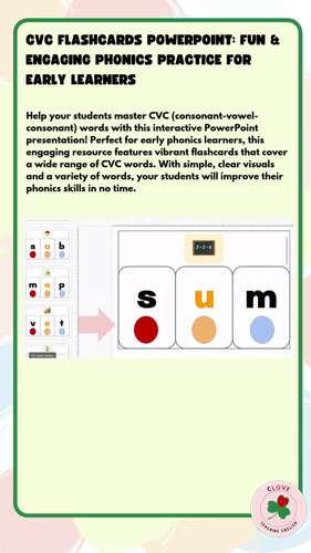 CVC PPTX - Google slides by cLOVE teaching English | TPT