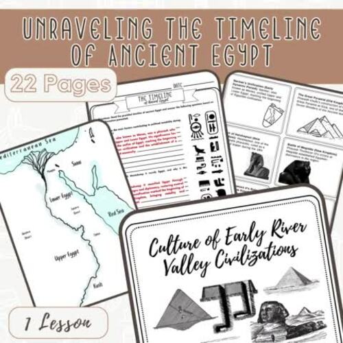 Timeline of Ancient Egypt - Activity, Worksheets, and Essay | TPT