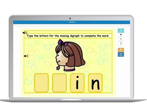 Beginning Digraphs: Complete the Word (BOOM CARDS) by Living and Loving ...