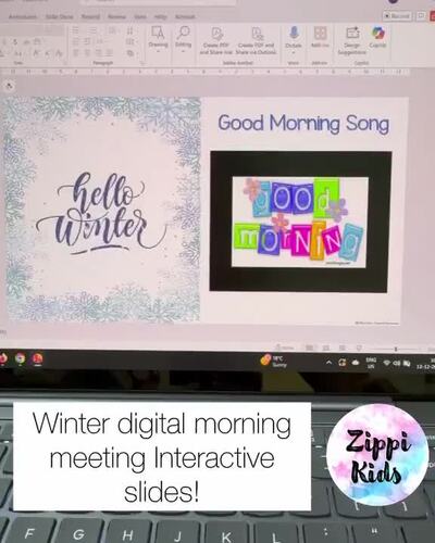 January Digital Calendar Morning Meetings, Google Slides, Editable ...