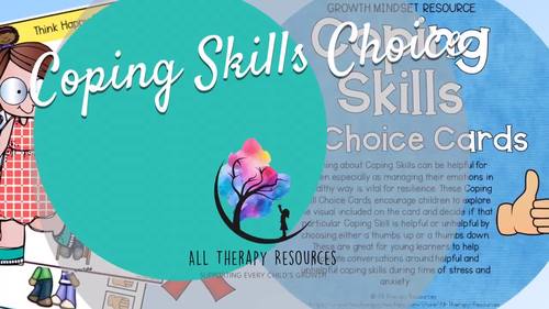 Coping Skills Choice Cards - Helpful and Unhelpful Coping Calming ...