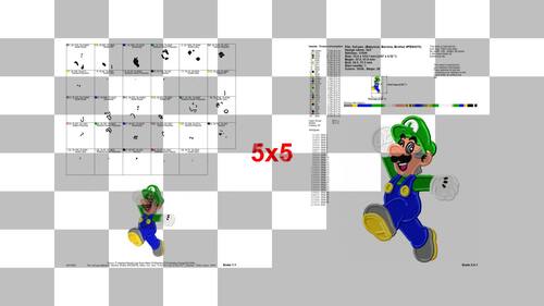 Luigi Super Mario Fill Machine 03 Embroidery Design - Instant Download