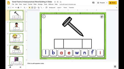 Digital Vowel Teams Activities for Google Slides by Second Grade Smiles
