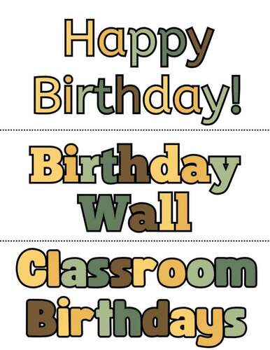 Sunflower-Themed Birthday Wall | Bulletin Board Kit | Editable | TPT