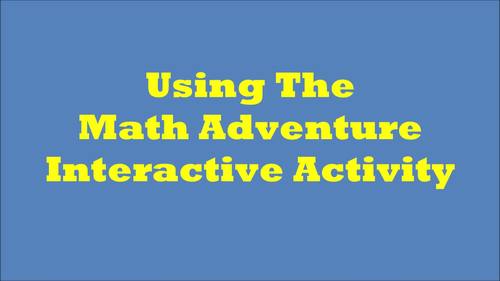 Math Adventure Interactive Activity Dinosaurs Template GOOGLE SLIDES