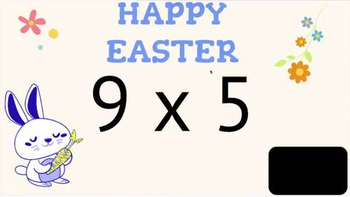 Easter Multiplication Facts Google Classroom™ Digital Flash Cards (0-9)