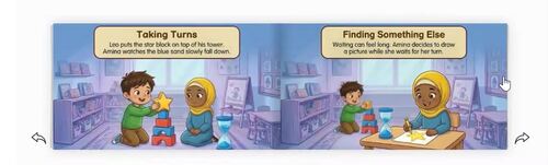 I Can Wait, I Can Share! Social Story Turn Taking Patience PreK-1st