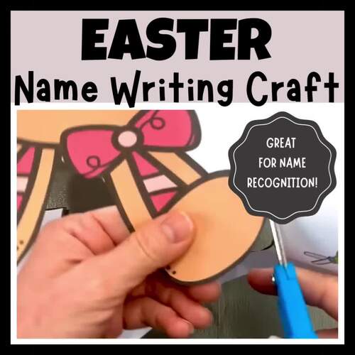 Easter Name Craft | Preschool and Kindergarten Easter Craft | TPT
