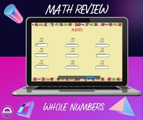 Math Digital Resource 6th Grade | Whole Numbers Stickers Reveal by ...