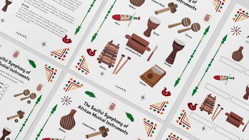The Soulful Symphony of African Musical Instruments Activity Package