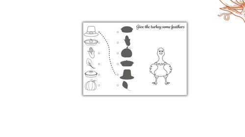 Thanksgiving Activities for Kids Bundle Printable Coloring Pages, Word ...