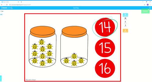 Spring Decomposing Teen Numbers Boom Cards Numbers 11-20 Bugs Insects