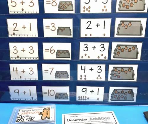 Gingerbread Addition Game Adding Math 1st Grade Spanish Bilingual ...