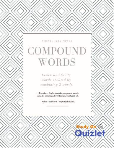 Compound Word Math. Student Created Words. Vocabulary. ESL. EFL. ELA ...