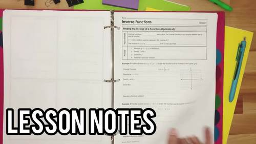 Inverse Functions Lesson by Math Beach Solutions | TPT