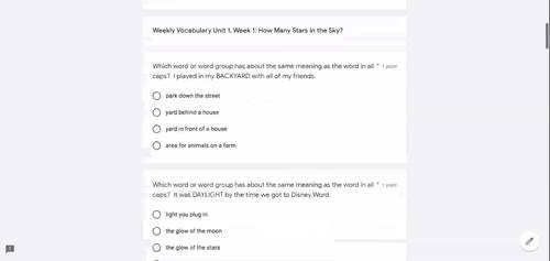 myView Grade 2 Unit 1 Week 1 Google Forms Assessment Practice | TpT