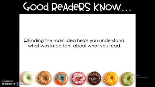 Main Idea Mini Lesson (Google Classroom & PPT) Distance Learning