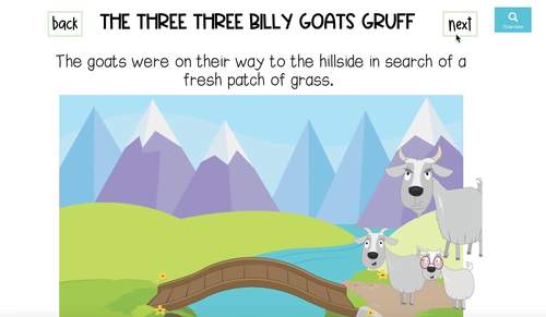 Three Billy Goats Gruff Boom Cards™ Companion BUNDLE | Fairytales & Fables
