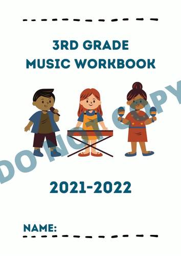 3rd Grade Music Workbook by CoffeeSingTeachRepeat | TPT