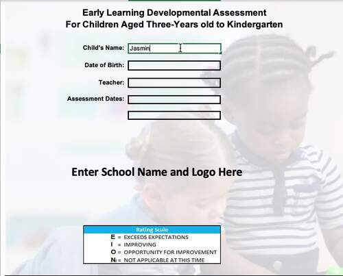 Student Assessment - Ages 3 - Kindergarten by Admin 4 You | TPT